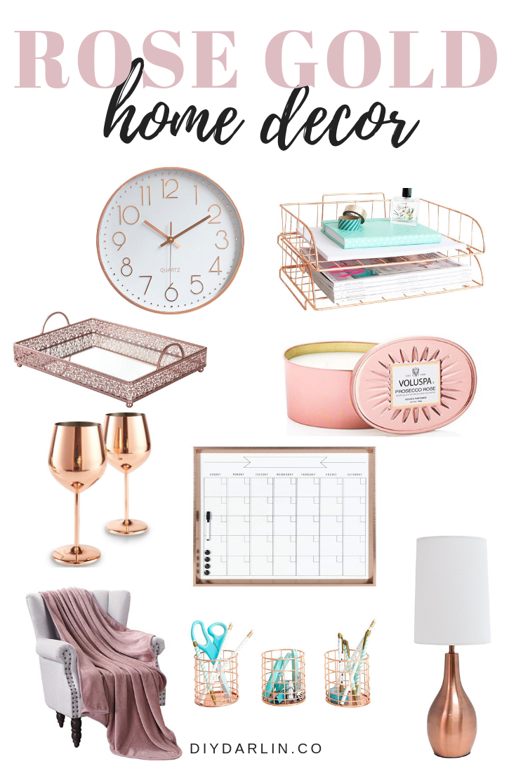 Rose Gold Home Decor For Added Glam - DIY Darlin'